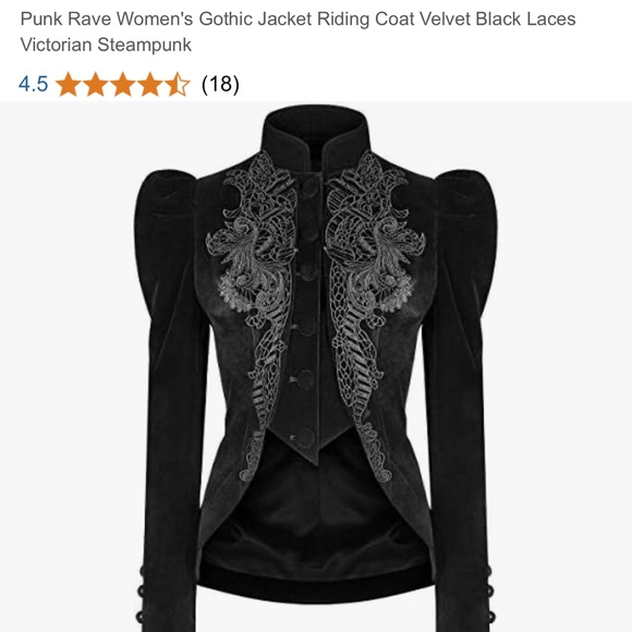 Punk Rave | Jackets & Coats | Punk Rave Womens Gothic Riding Jacket ...